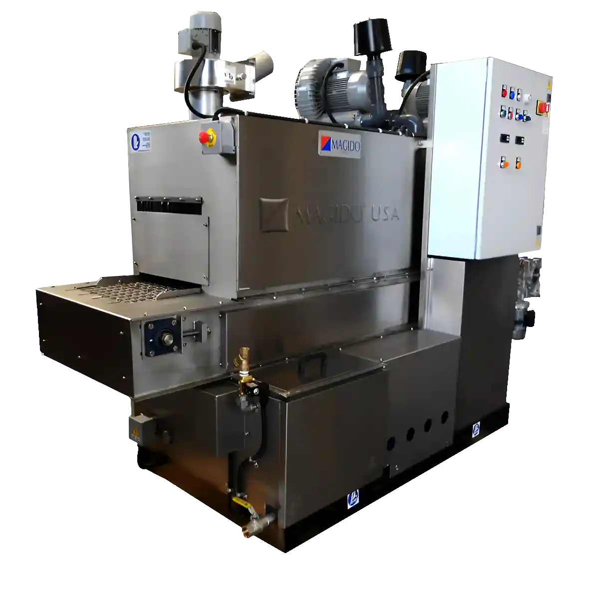 S400 In-Line Belt Conveyor Parts Washer | Silver Series | Magido USA ...